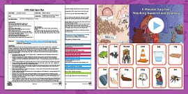 A Monster Surprise Word Mat (teacher made) - Twinkl