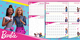 👉 Barbie: Number Formation to 10 Activity Booklet