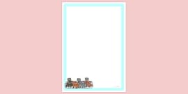 FREE! - Simple Blank Printable Fish Page Border | Twinkl