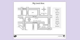 Our Local Area Word Mat (teacher made) - Twinkl