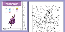 Color by Number Multiplication Worksheet | Twinkl USA