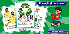 Ecologie și reciclare – Desene de colorat