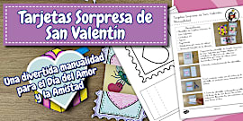 Tarjeta por el día del amor y la amistad - Manualidad