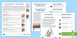 History Third/Fourth Class Myths and Legends Resource Pack