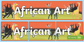 amazing africa - display lettering (teacher made)