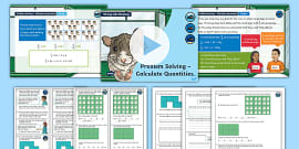 Problem-Solving Vocabulary Cards (Year 4) (teacher made)