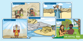 KS1 Old Testament Bible Stories Display Poster Pack - Twinkl