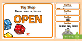 Toy Shop Editable Price Tags - Toy shop Role Play, toy shop