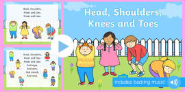 Head Shoulders Knees and Toes Poster (teacher made)