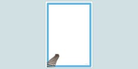 Simple Volcano Page Border | Page Borders | Twinkl - Twinkl