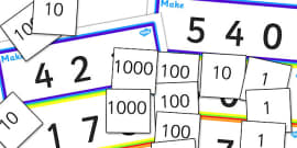 Place Value Challenge Cards - Place Value Word Problems