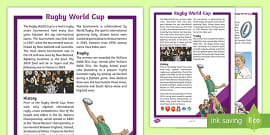 The Men's World Cup Reading Comprehension (Teacher-Made)