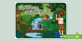 Rainforest Senses Display Poster (teacher made) - Twinkl