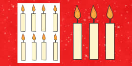 👉 Editable Blank Candle Labels | Primary Resources