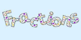 Fractions Wall - KS2 Fractions