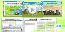 3D Stonehenge Paper Model Printable Activity