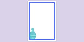 Simple Blank Potion Bottle Page Border | Twinkl - Twinkl