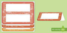 Editable Indigenous Australian Art Desk Labels - Twinkl