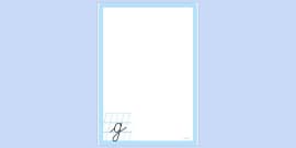FREE! - Simple Blank Letter G Page Border | Page Borders | Twinkl
