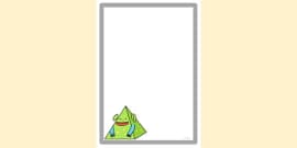 FREE! - Simple Blank Square Alien Page Border | Page Borders