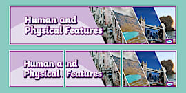 KS1 Human and Physical Geography Display Banner