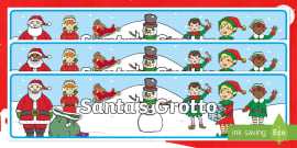 Santa's Grotto Poster (Teacher-Made) - Twinkl