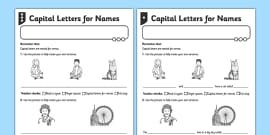 Using Capital Letters Activity (teacher made)
