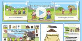 The 3 Little Pigs Mind Map Starter Activity EYFS Adult Input Plan and ...