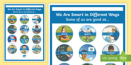 We Are Smart in Different Ways Display Poster - Twinkl
