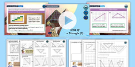 What is a Triangle - Area of a Triangle - Geometry - Twinkl
