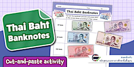 Counting Thai Baht Worksheet