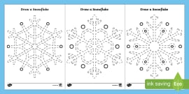 Winter Snow-Themed Mark-Making Pattern Cards (teacher made)