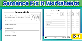 Sentence Stems Writing Poster for K-2nd Grade
