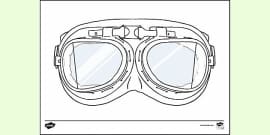 FREE! - Aviator Hat Colouring | Colouring Sheets