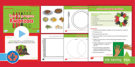All About Kwanzaa Primary PowerPoint French (teacher made)