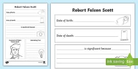 Captain Scott of the Antarctic Resources - KS1 Learning Pack