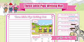 The Three Little Pigs Story Review Writing Frame