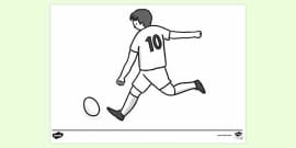 FREE! - Kick Colouring Page | Colouring Sheets