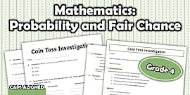 Grade 4 Probability Math Knowledge Organizer