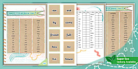 Common Exception Words Pack Years 3 and 4