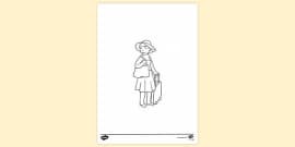 FREE! - School Bag Colouring | Colouring Sheets - Twinkl
