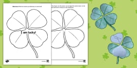 Four Leaf Clover Worksheet | Twinkl Resources (Teacher-Made)