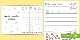 Number 1 - 20 Writing Worksheets | Number Formation