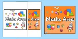 👉 Writing Area Display Sign (teacher made)