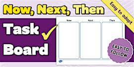Twinkl Symbols: Now, Next, Then Visual Aid Board
