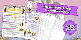 Good Friday LKS2 Reading Comprehension Activity