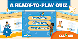 ESL Possessive Adjectives Interactive Quiz