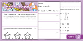 * NEW * Term 1 Maths Assessment Sheets For Year 3 | Twinkl