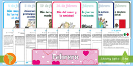 February Bulletin Board - Periódico mural febrero - Twinkl