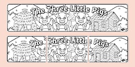 The Three Little Pigs Display Banner
